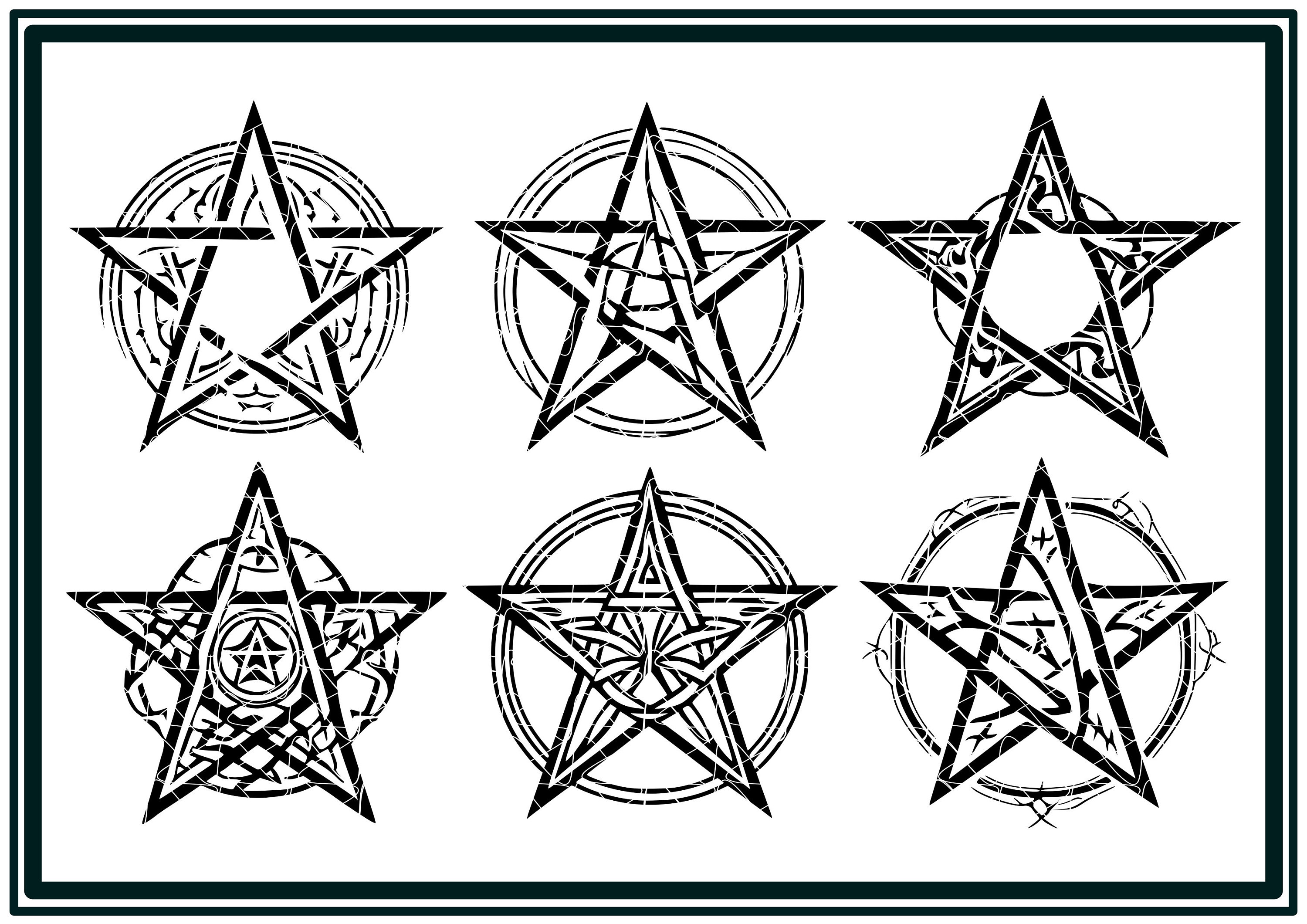 Pentagram SVG Bundle Witchcraft Svg Wicca Magic Spell - Etsy UK