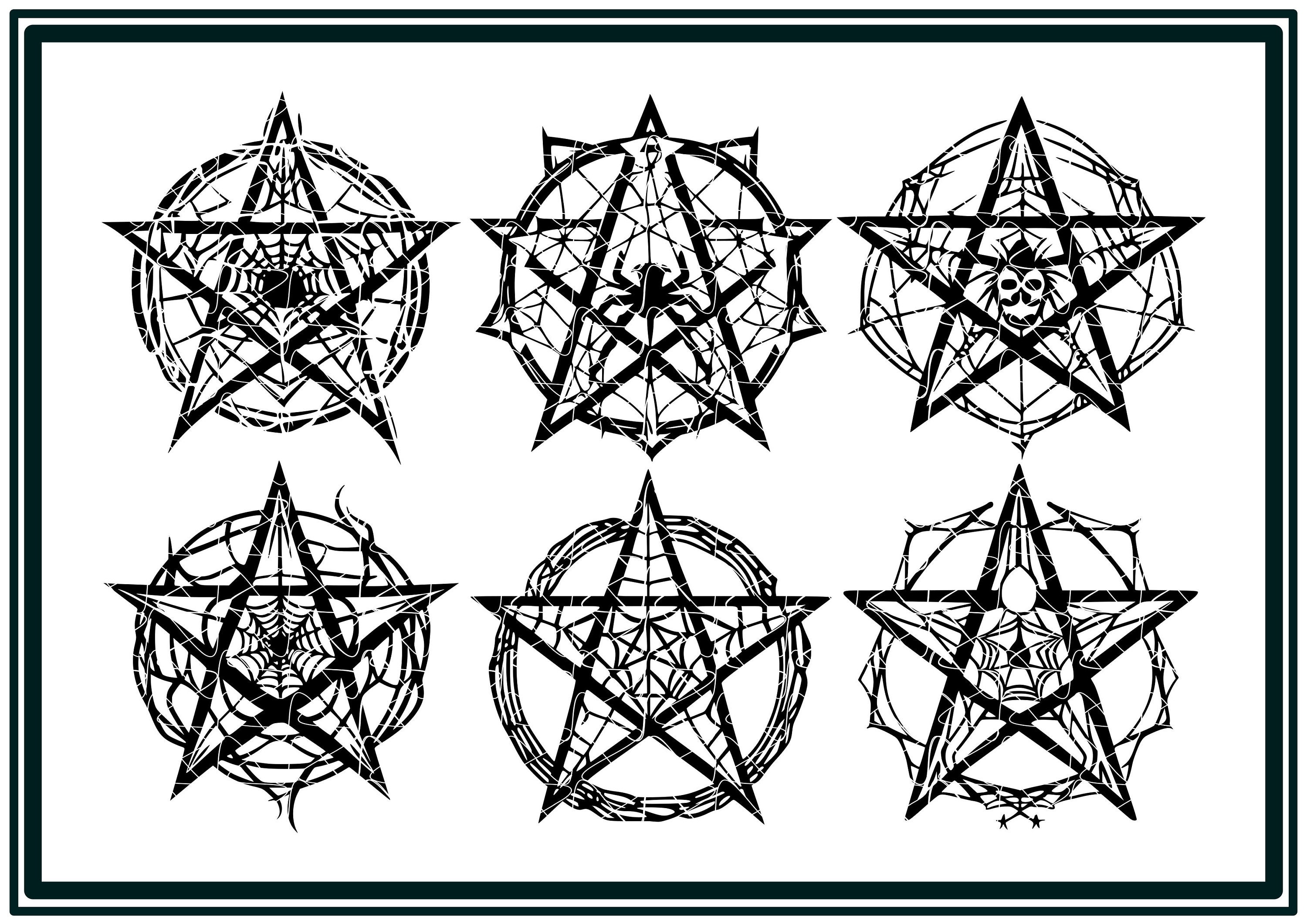 Pentagram SVG Bundle Witchcraft Svg Wicca Magic Spell - Etsy UK