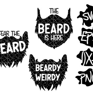 Beard Quote SVG Bundle, Big Beard SVG Clipart, Funny Beard Gift ...