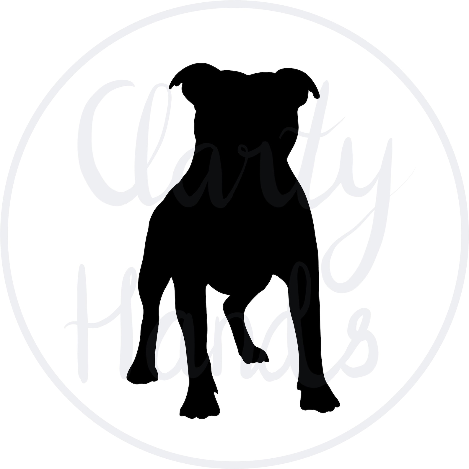 Staffordshire Bull Terrier SVG | Standing Staffy PNG | Dog Silhouette ...