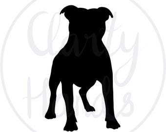 I Love My Staffy Sign Svg, Staffordshire Bull Terrier Gifts for Women ...