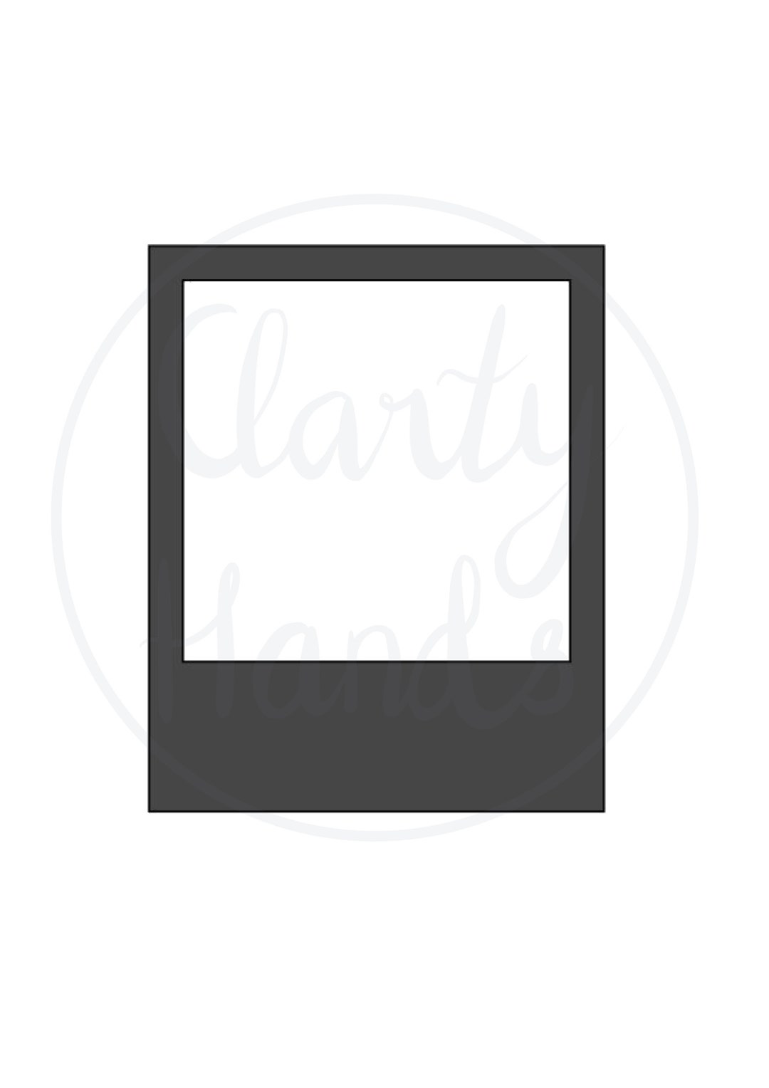Retro Instagram Frame Cut File: Vintage Photo Booth Prop (digital ...