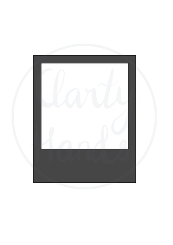 Digital Cut File Instant Camera Frame Cutout | Etsy