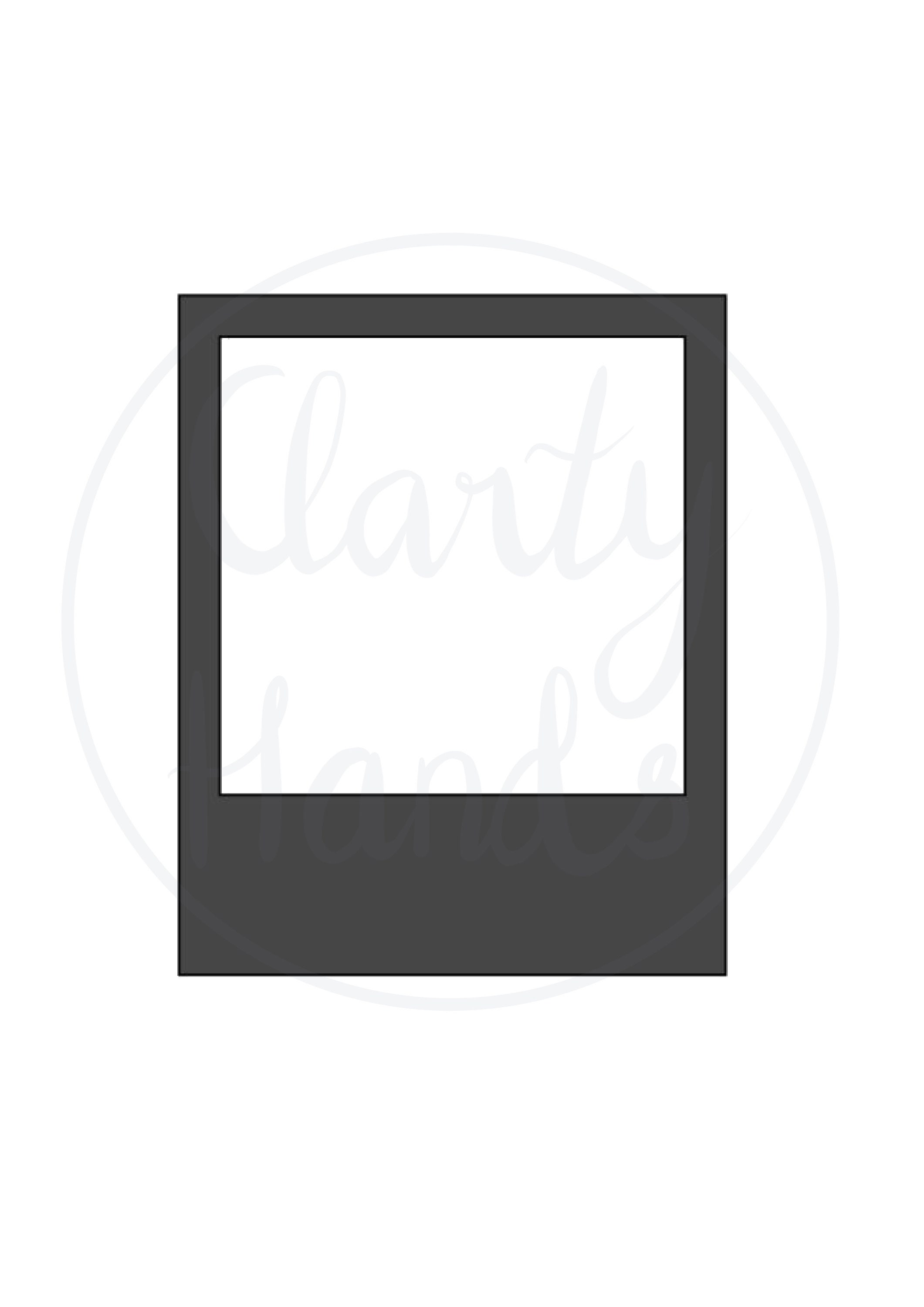 Retro Instagram Frame Cut File: Vintage Photo Booth Prop (digital ...