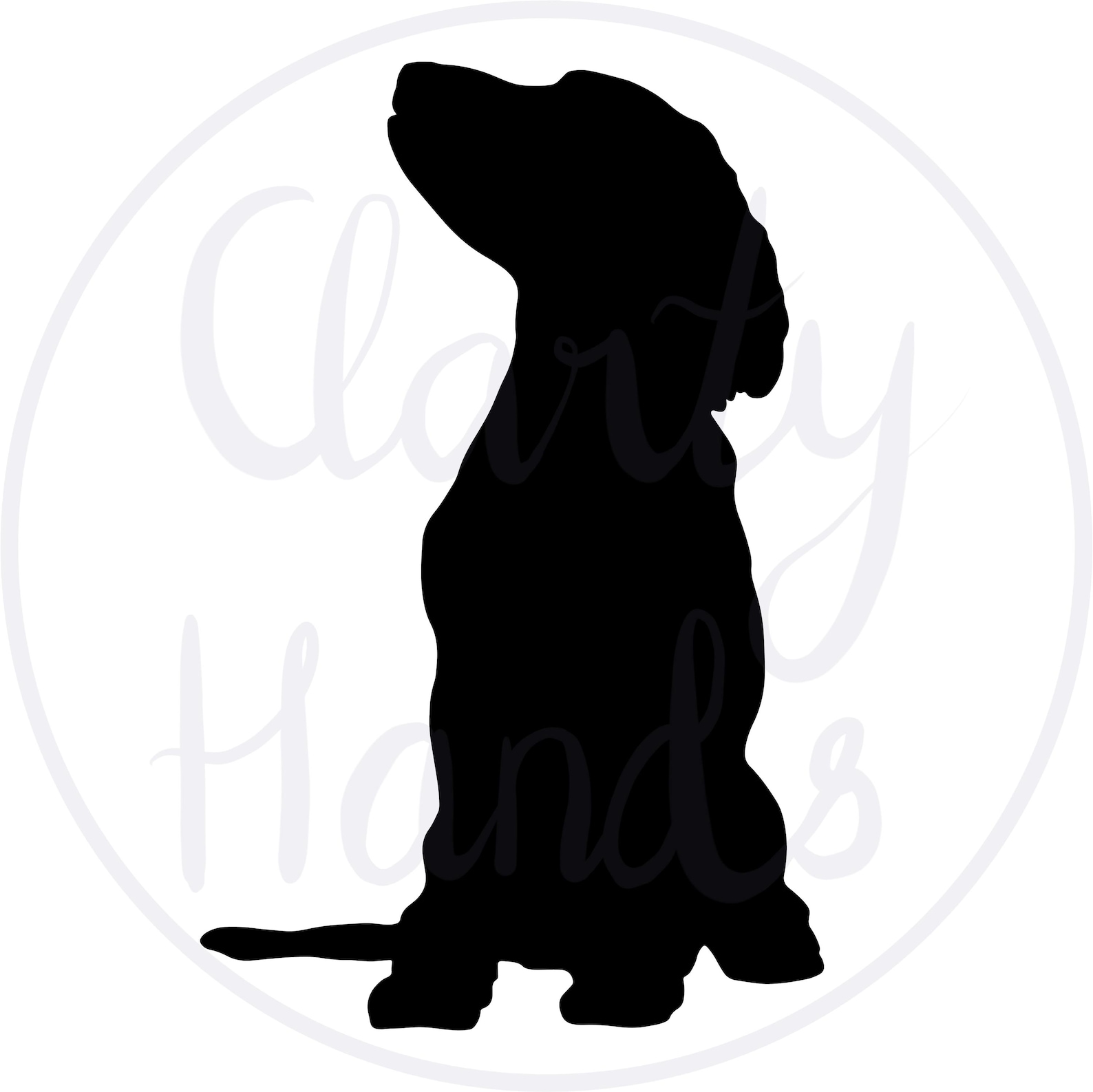 Cocker Spaniel Silhouette SVG: Sitting Dog Outline (digital Download ...