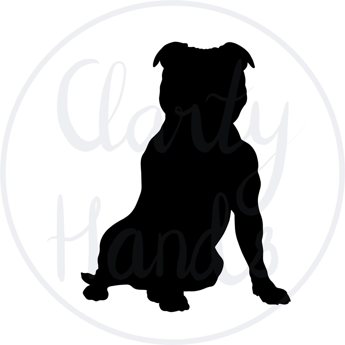 Sitting Staffy SVG | Staffordshire Bull Terrier SVG | Dog Sitting ...