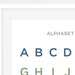 Alphabet Chart, Alphabet Poster, Educational Print, Printable Wall Art ...