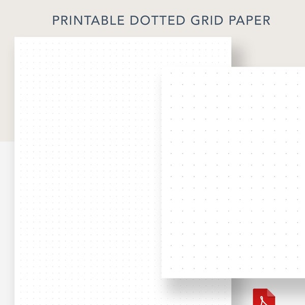 Printable Letter Size Dot Grid - Etsy