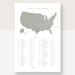 America Map Poster, Classroom USA Wall Art, Educational Wall Art, 50 US ...