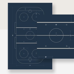 Hockey Rink Poster, Hockey Wall Art, Ice Hockey Rink Printable - Etsy