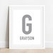 Personalized Letter and Name Poster, Kids Wall Art, Room Decor, Bedroom ...