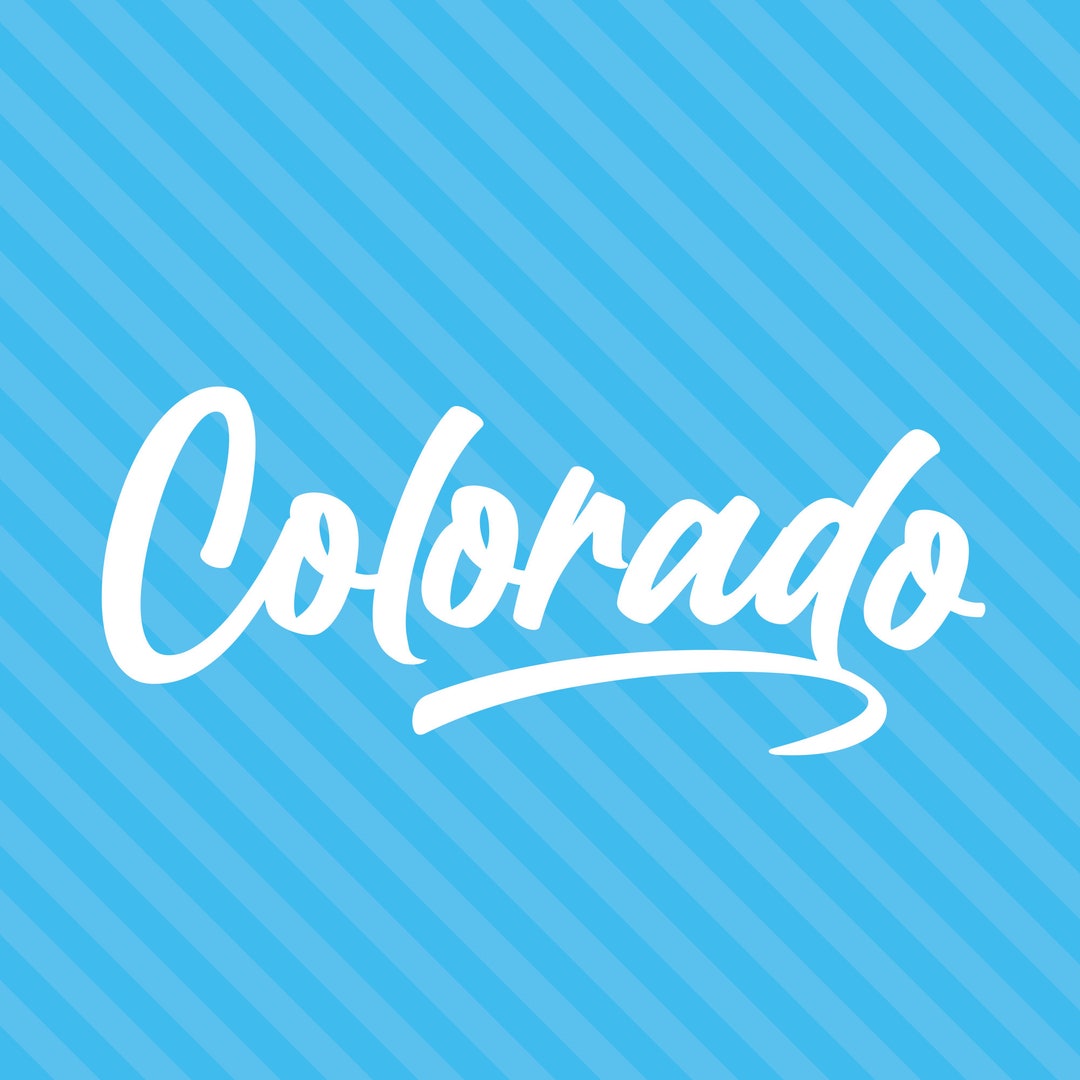 Colorado Window Sticker, Colorado Vinyl Sticker, Colorado Weatherproof ...