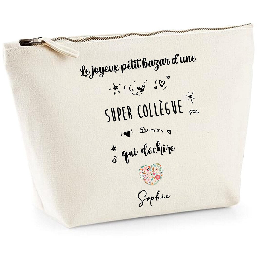 Pochette collègue, cadeau collègue de travail, trousse collègue ...