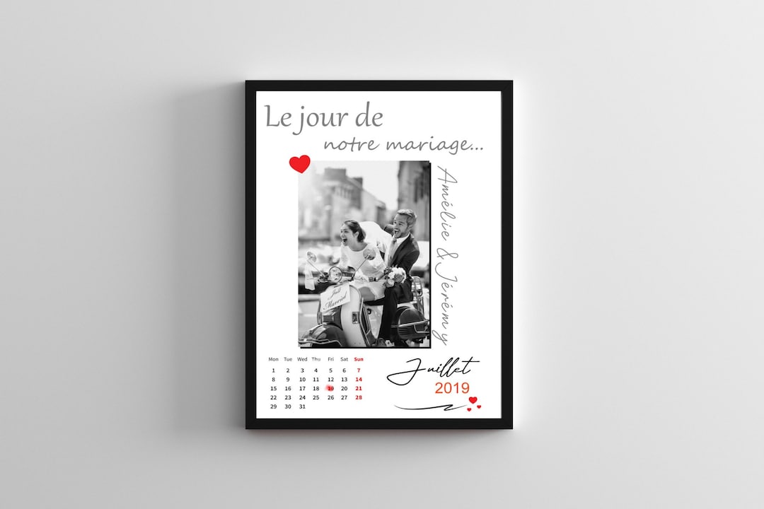 Wedding Gift, Personalized Wedding Poster, Wedding Date Poster, Wedding ...