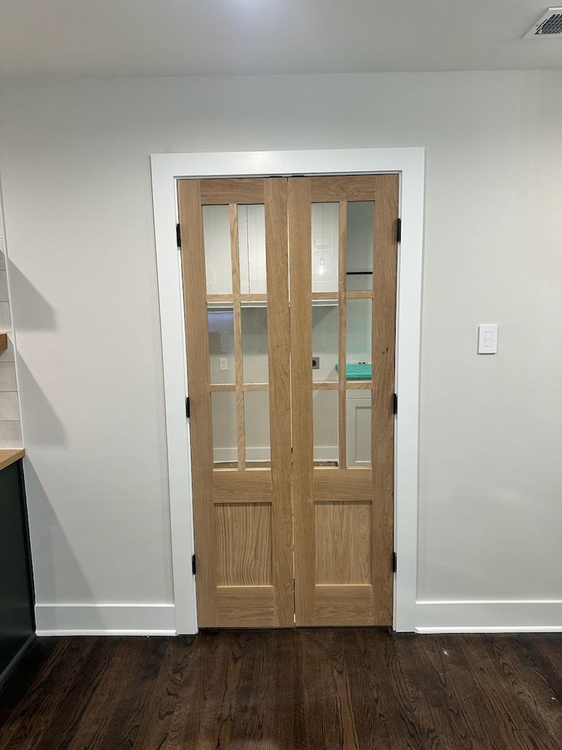 Custom Shaker French Doors, Solid Wood Interior Doors, Six Lite - Etsy