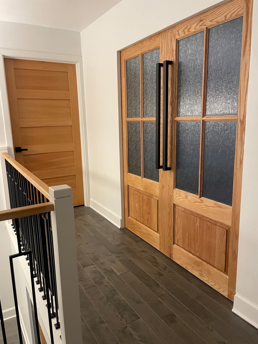 Solid Wood French Door, Four Lite Glass Panel, Custom Pantry Door - Etsy