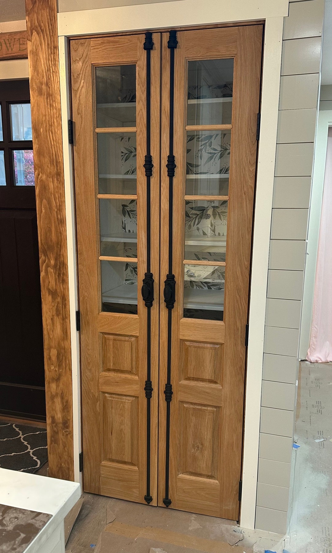 Solid White Oak Double Pantry Doors, Raised Panel, Custom French Doors ...