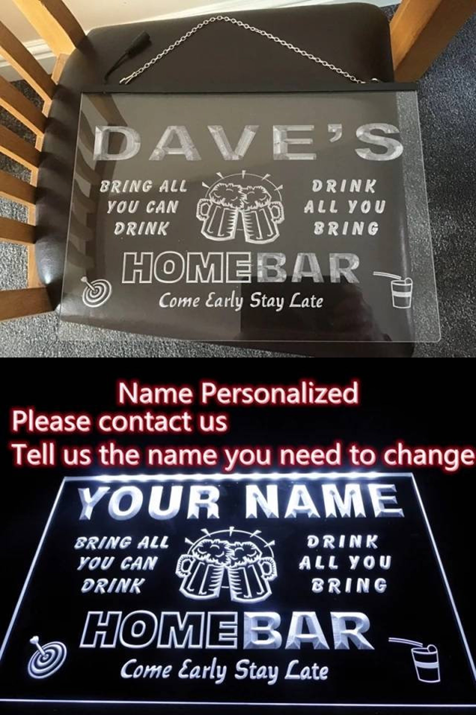 Custom Neon LED Light Light for Bar Bar Accessories Man - Etsy UK