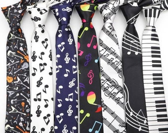 Music Notes Tie - Etsy UK
