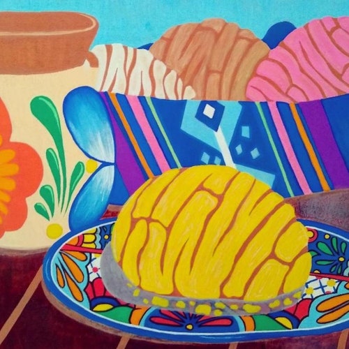 Pan Dulce Art Print Cocina Mexicana Panaderia Mexican - Etsy