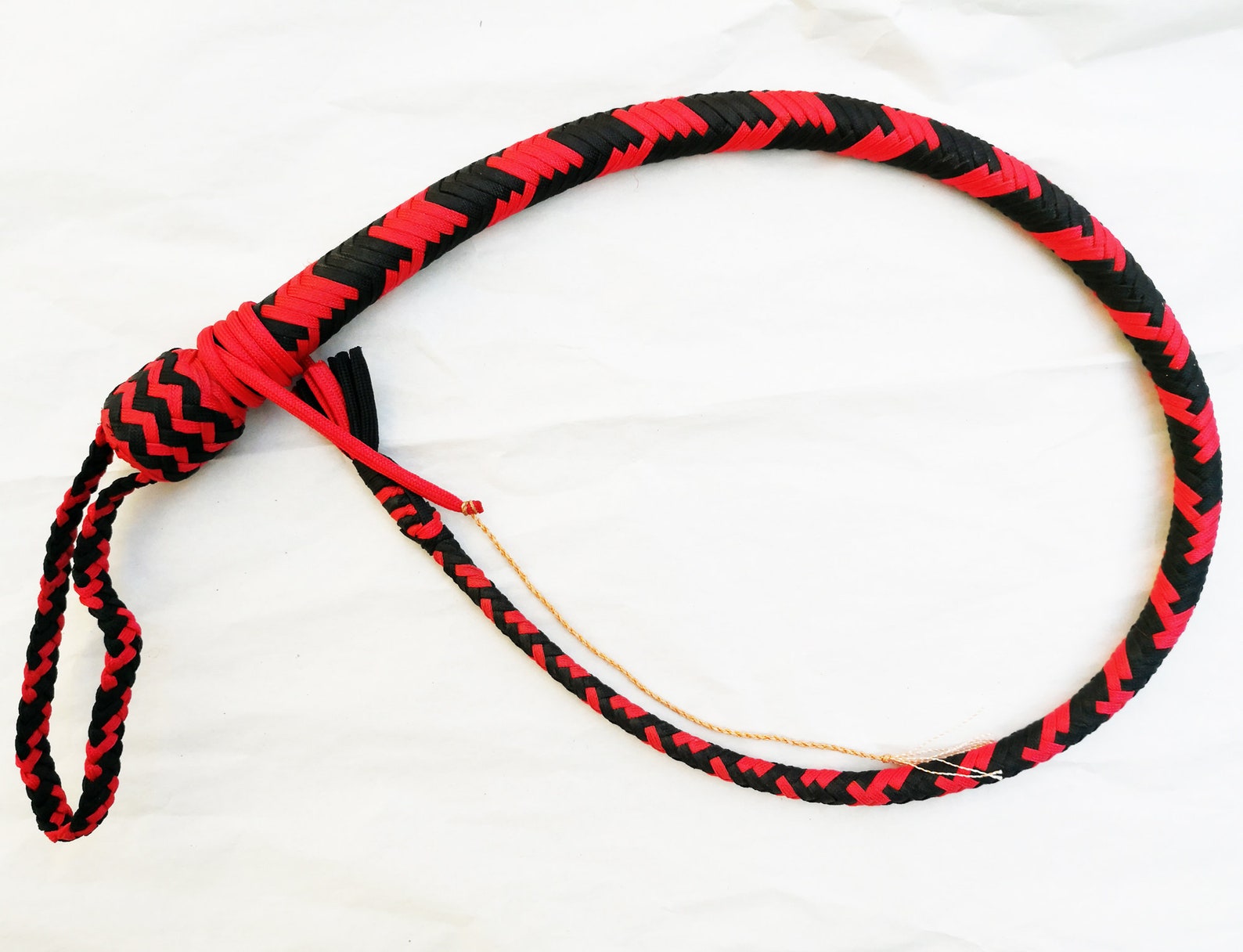 Nylon Shot Loaded Red/black Snake Whip Self Defense Whip - Etsy