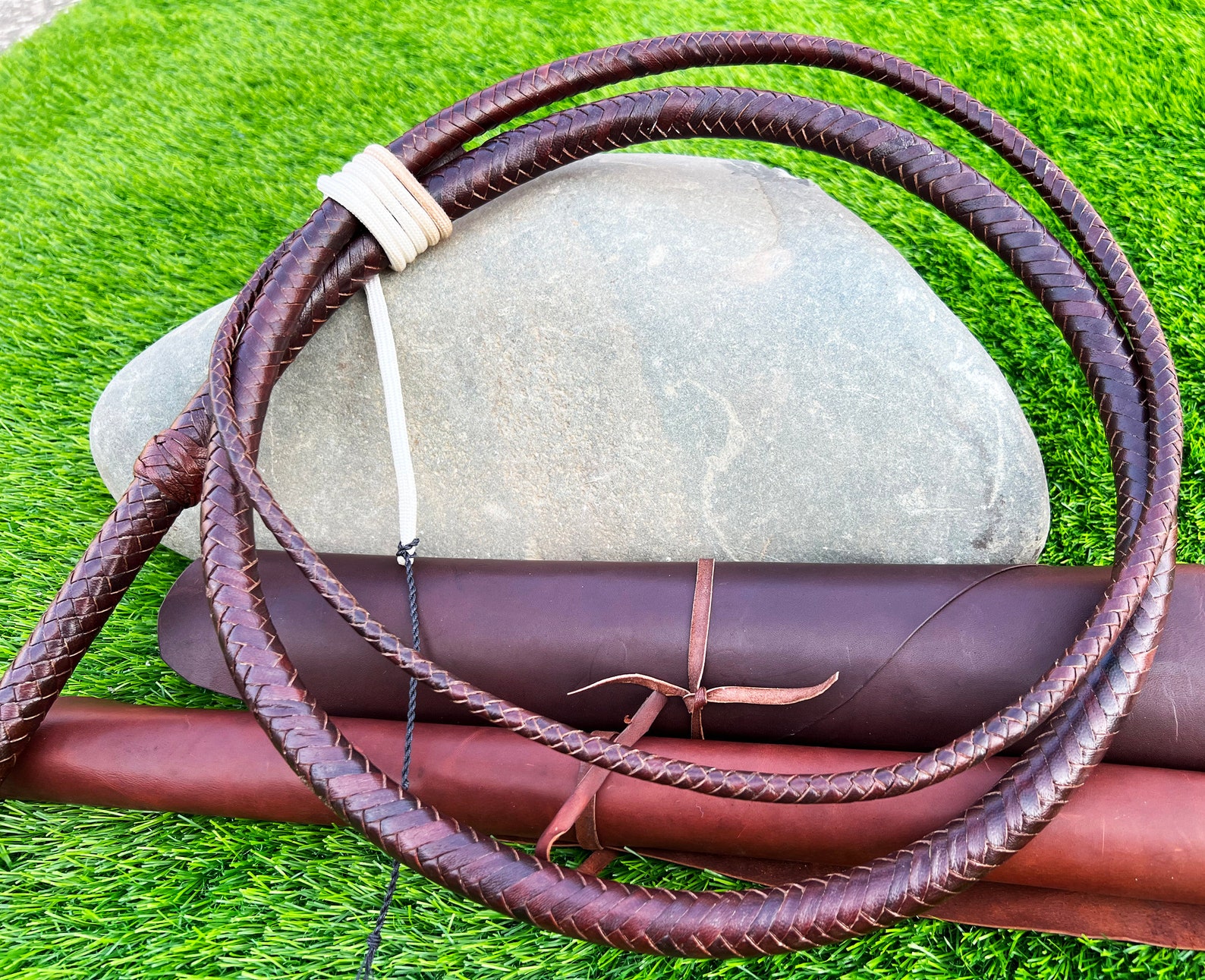 Handmade Brandy Goat Leather Bullwhip: Indiana Jones Style - Etsy