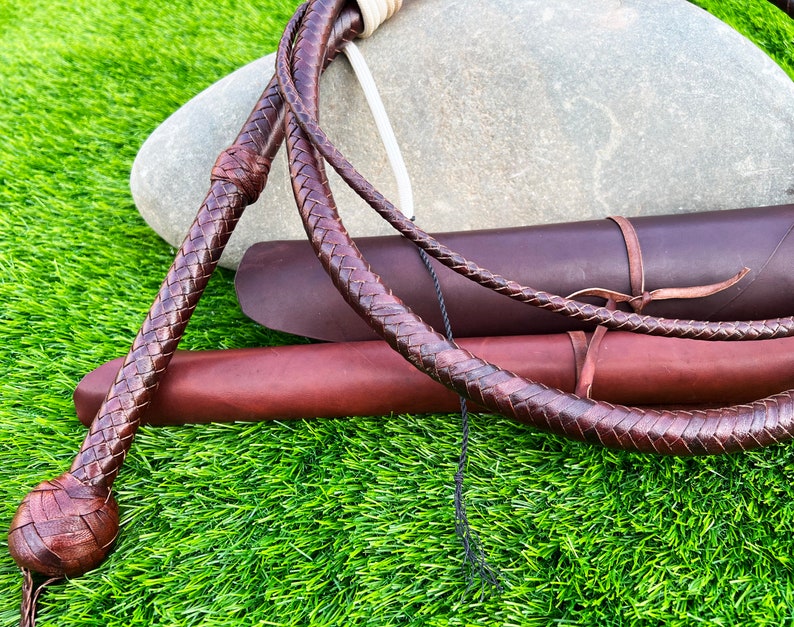Handmade Brandy Goat Leather Bullwhip: Indiana Jones Style - Etsy