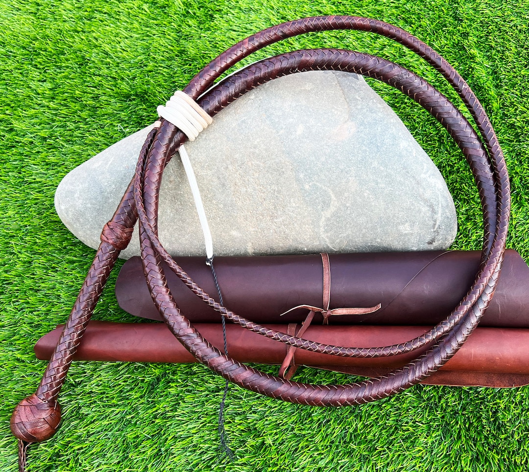 Handmade Brandy Goat Leather Bullwhip: Indiana Jones Style - Etsy
