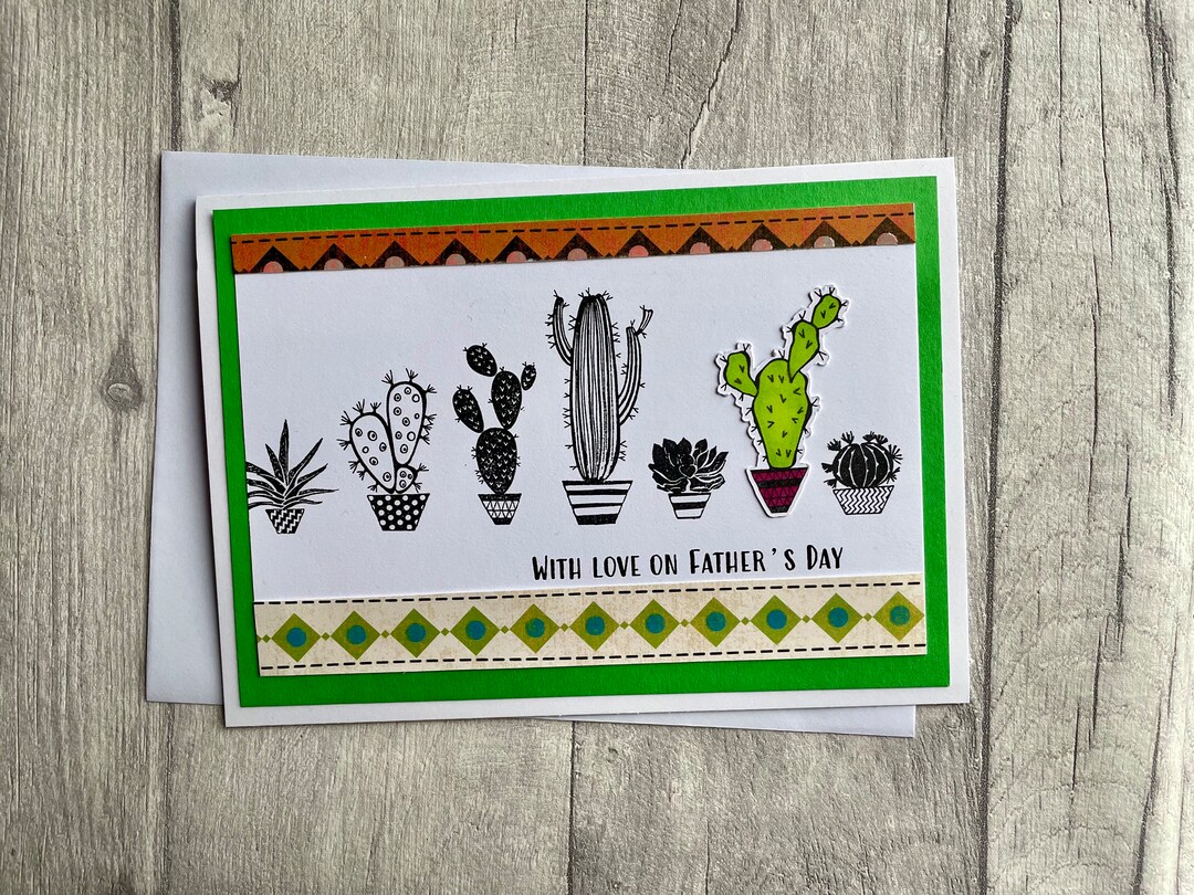 Fathers Day Card Cactus Plants - Etsy