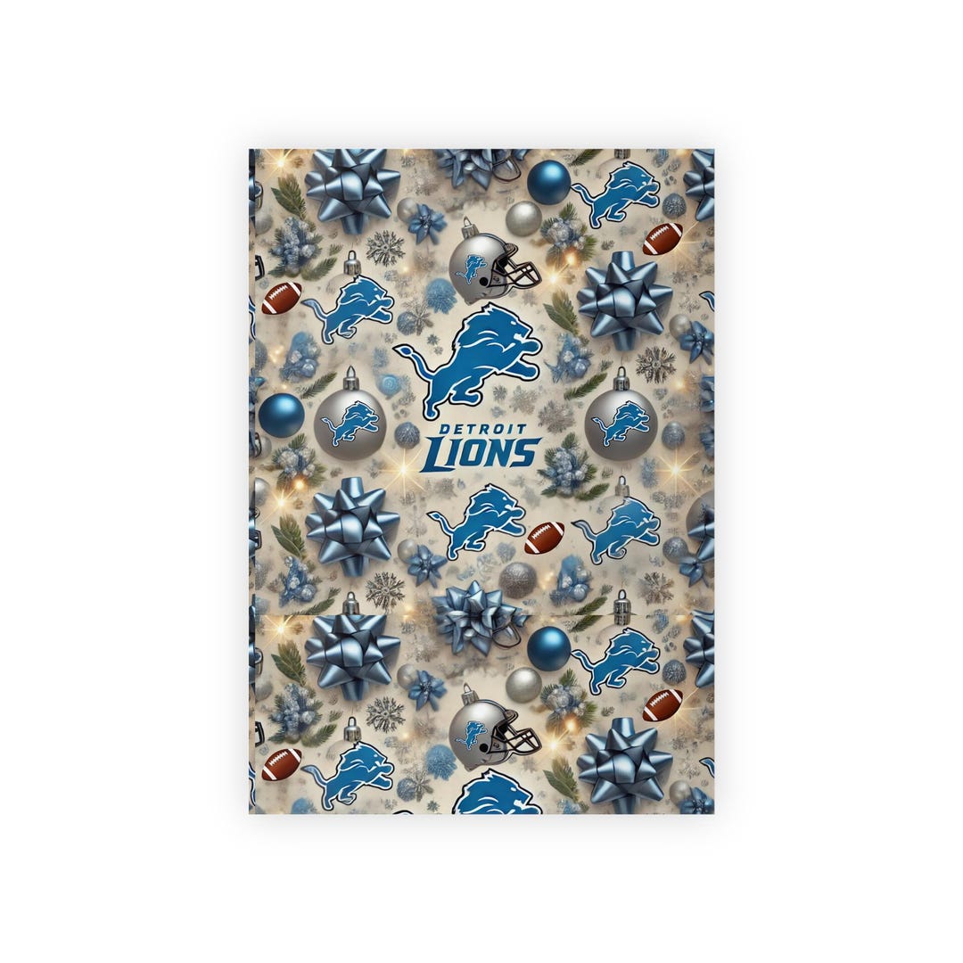 Wrapping Paper Rolls, Detroit Lions Christmas Holiday Gift Wrap ...