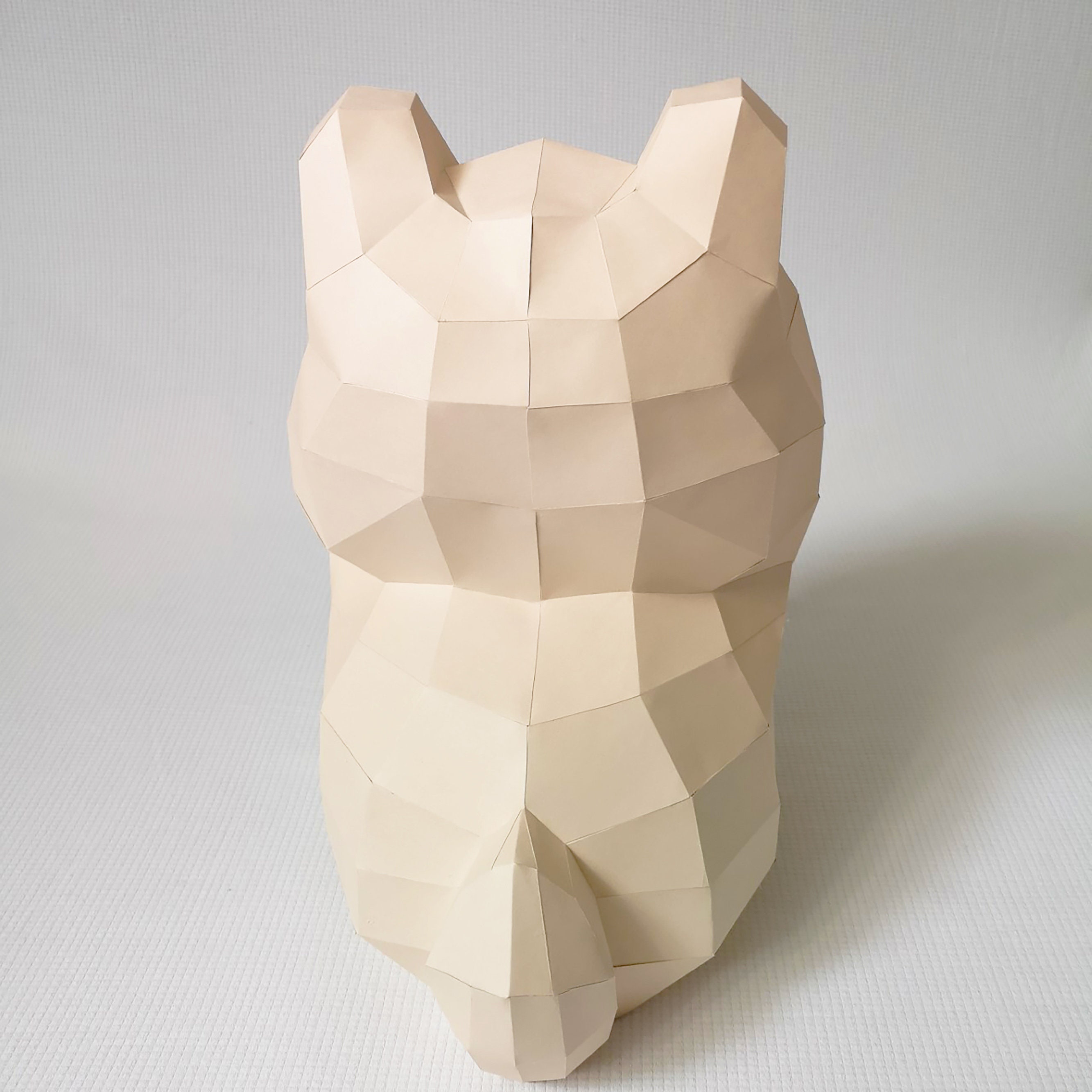 Pomeranian 40cm, 3D Paper Model Template, PDF, Dog, Home Decor, DIY ...