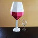 Big Paper Glass, 3D Paper Model Template, PDF, Champagne, Wine ...
