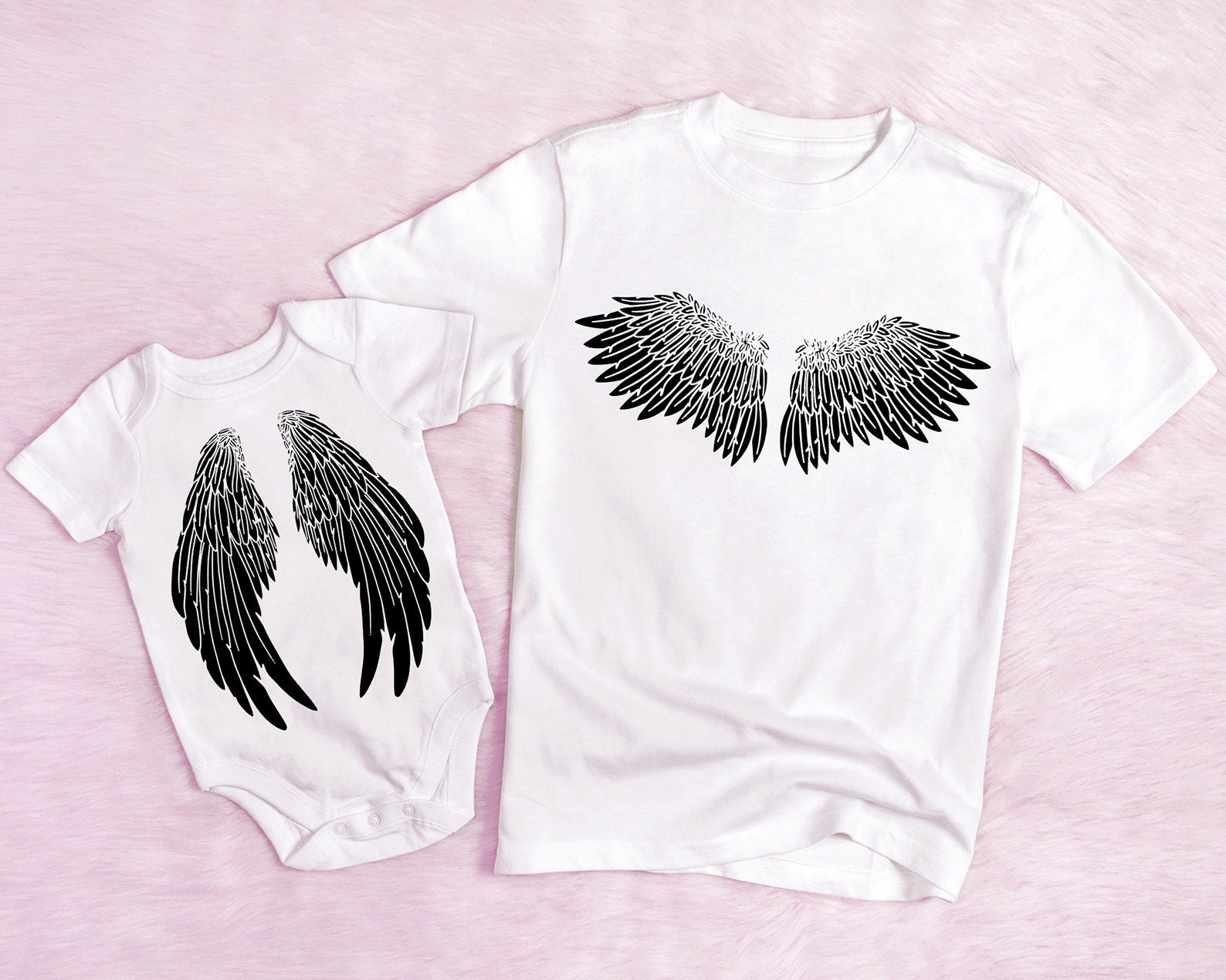 20 Black Bird Feather Angel Wings Illustration Collection Clip Art ...