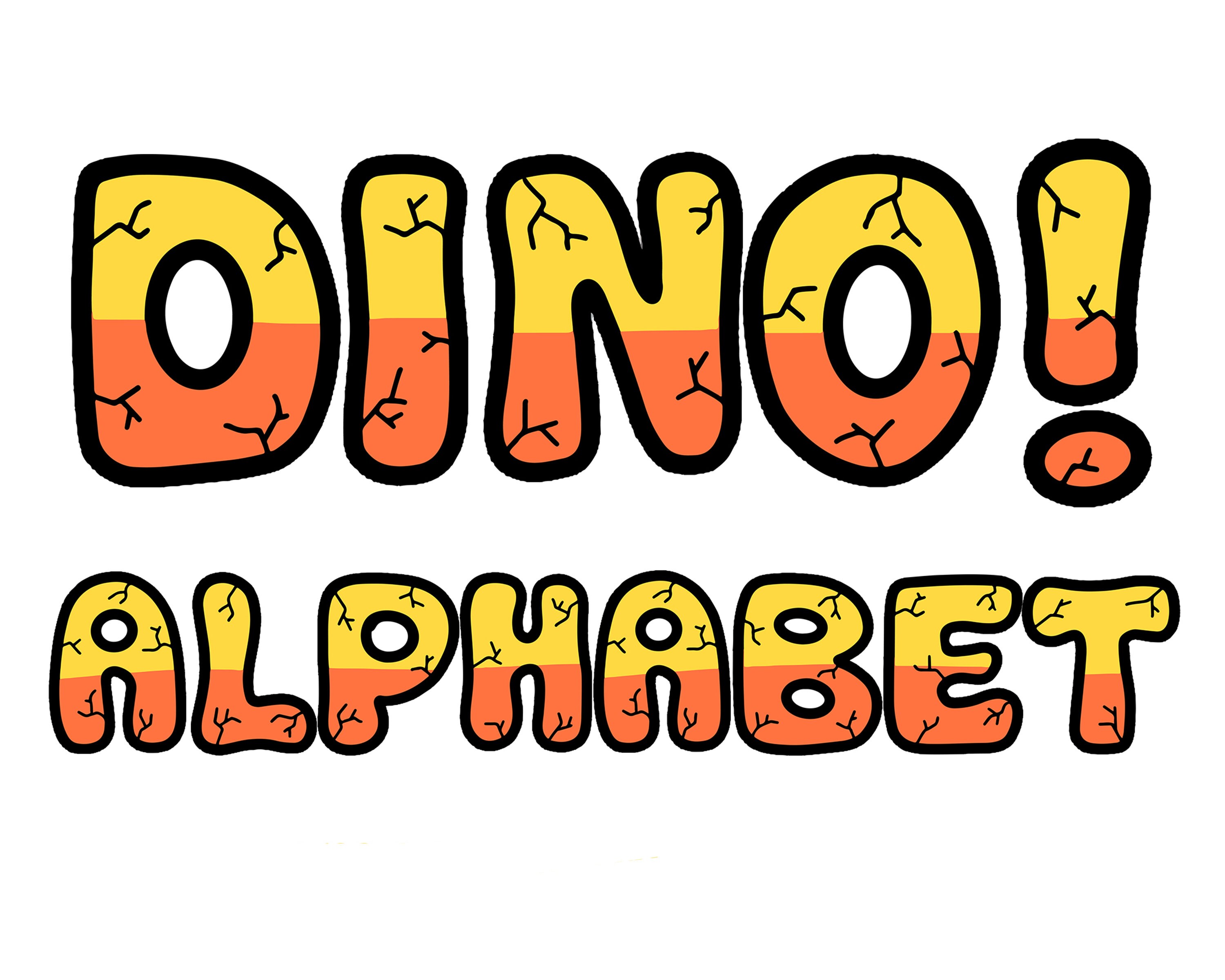 Dinosaur Prehistoric Rock Font Letter Alphabet ABC Cartoon PNG for ...