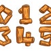 Wood Log Tree Woodland Font Letter Alphabet ABC Cartoon PNG for ...