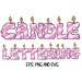 Pink Candles Cartoon Font Lettering Number Birthday Alphabet SVG PNG ...