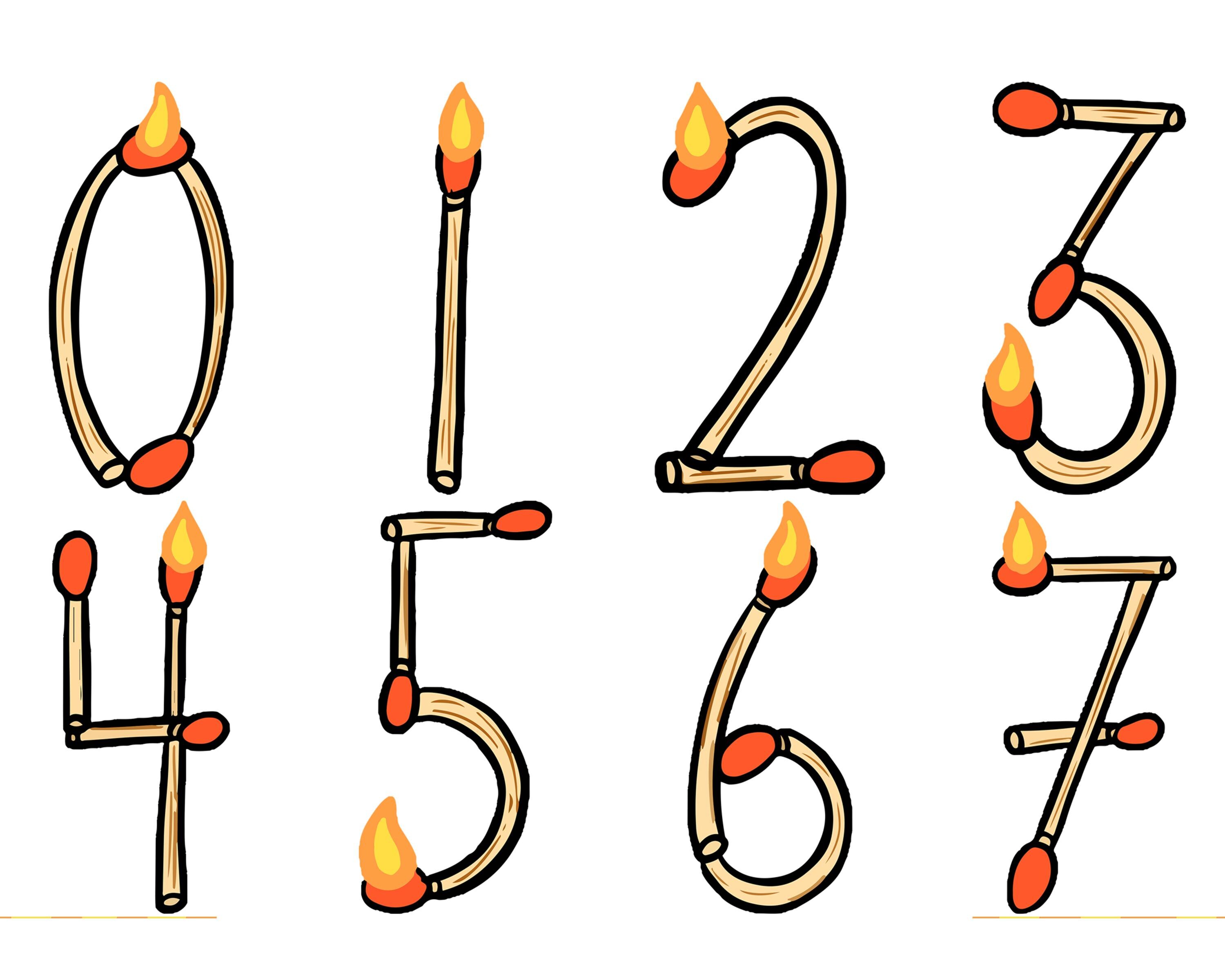 Matchstick Fire Wood Lettering Font Alphabet Match SVG PNG - Etsy