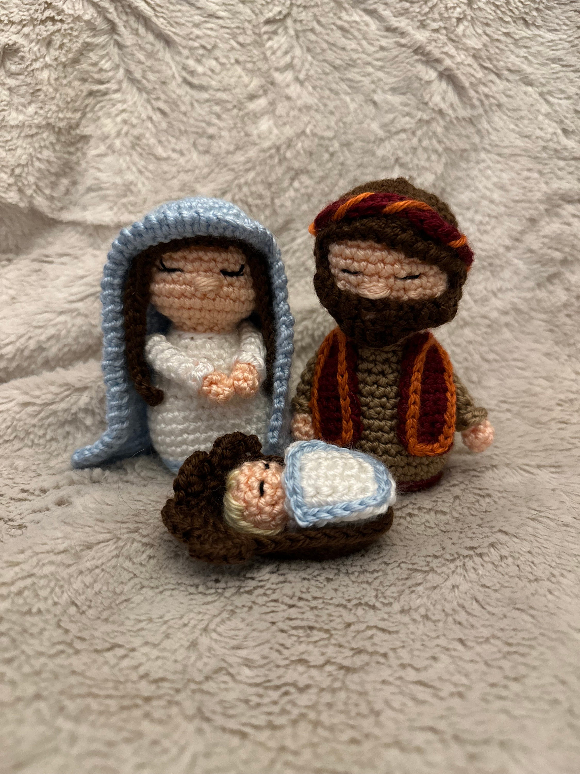 Crocheted Nativity Set - Etsy