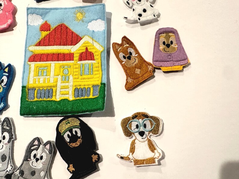 Bluey Finger Puppets - Etsy