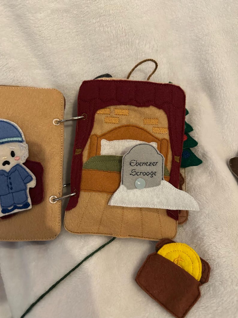 A Christmas Carol Felt Busy Book - Etsy
