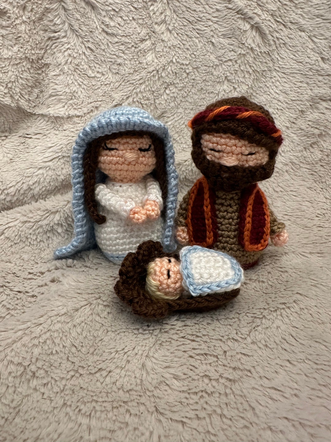 Crocheted Nativity Set - Etsy