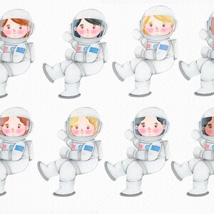 Watercolor Astronaut Clipart Set Planets Illustrations PNG Astronaut ...