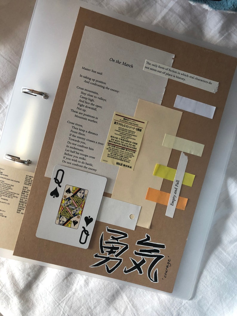 PERSONALISED MUJI FOLDER | Etsy