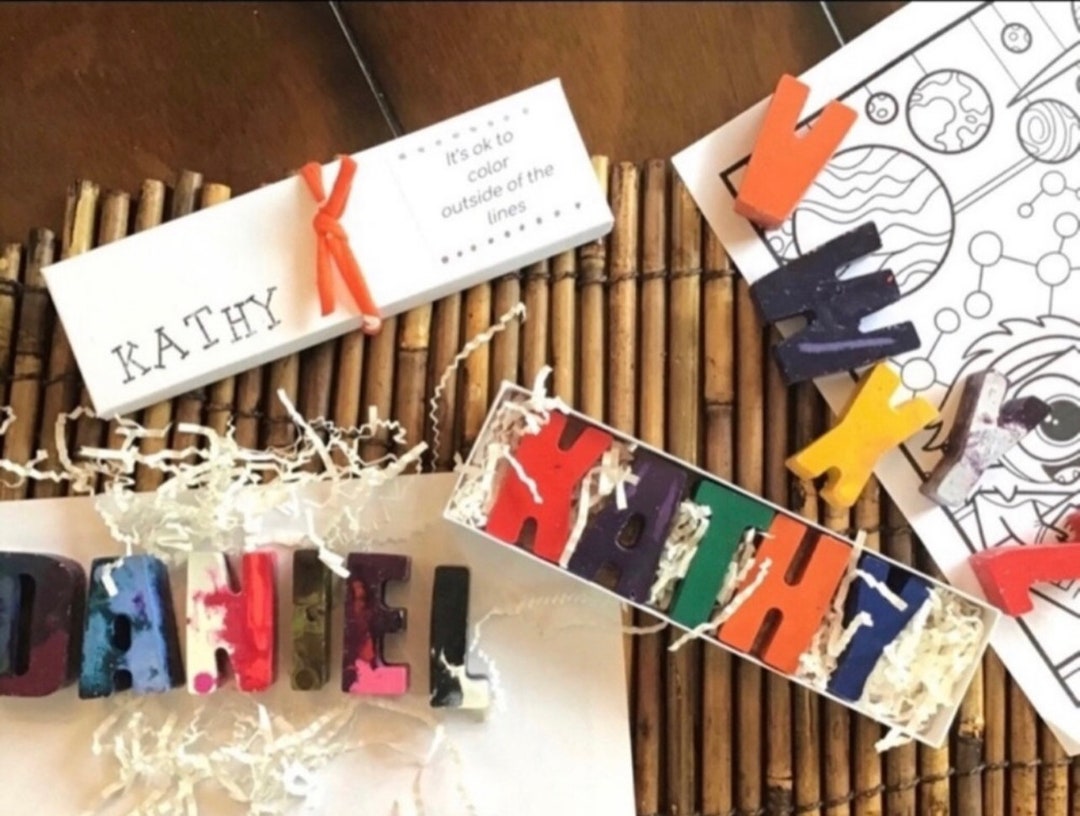 Crayons Custom Name for Coloring or Decor - Etsy
