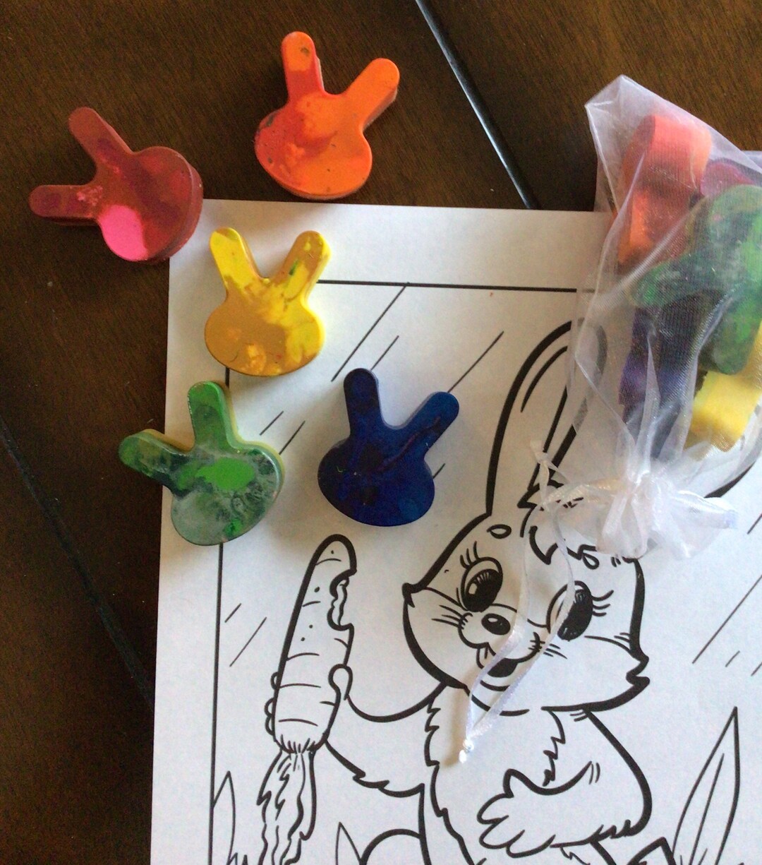 Rainbow Bunny Crayons (5 per Set) - Etsy