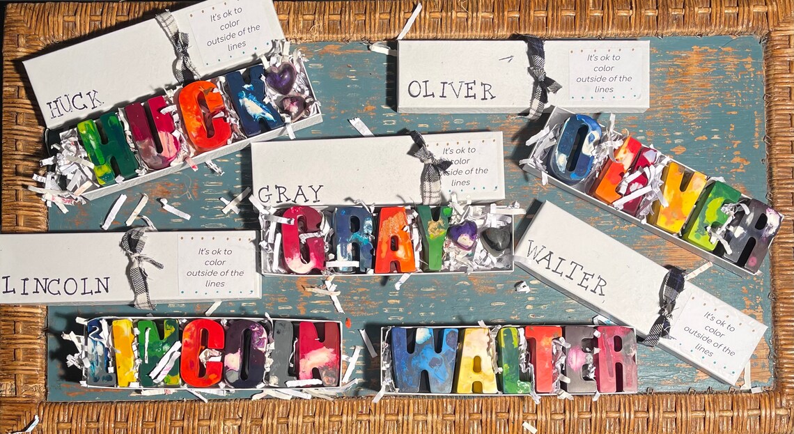 Crayons Custom Name for Coloring or Decor - Etsy
