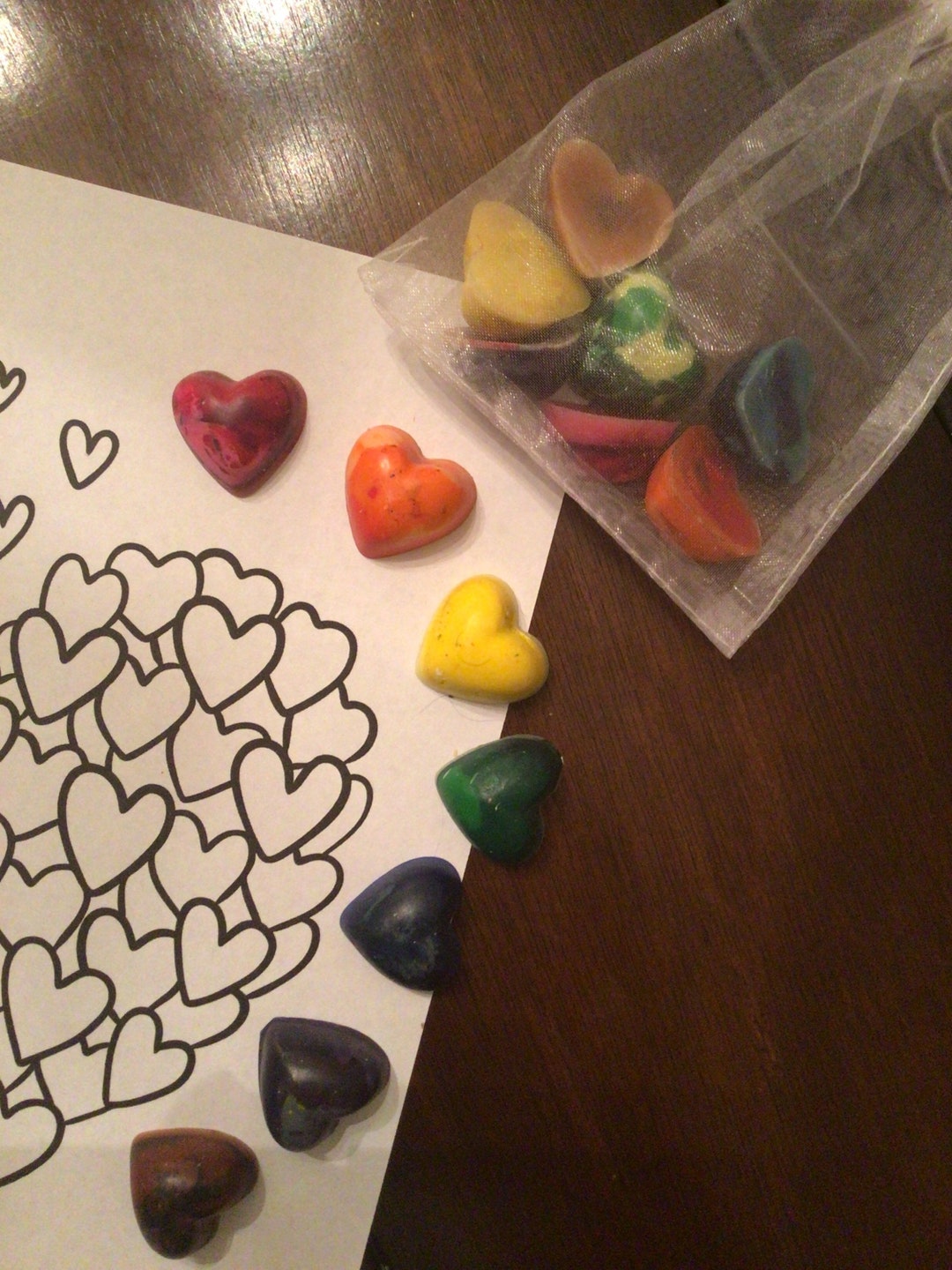 Heart Favors for Birthdays, Students or Classmates - Heart Crayons Mini ...