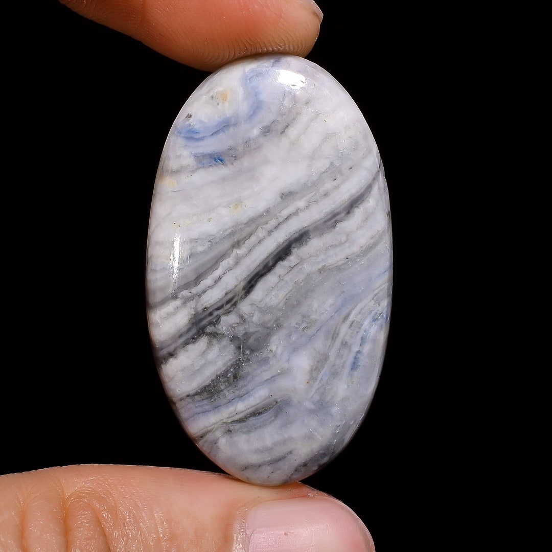 Fantastic Top Grade Quality 100% Natural Blue Scheelite Oval Shape ...