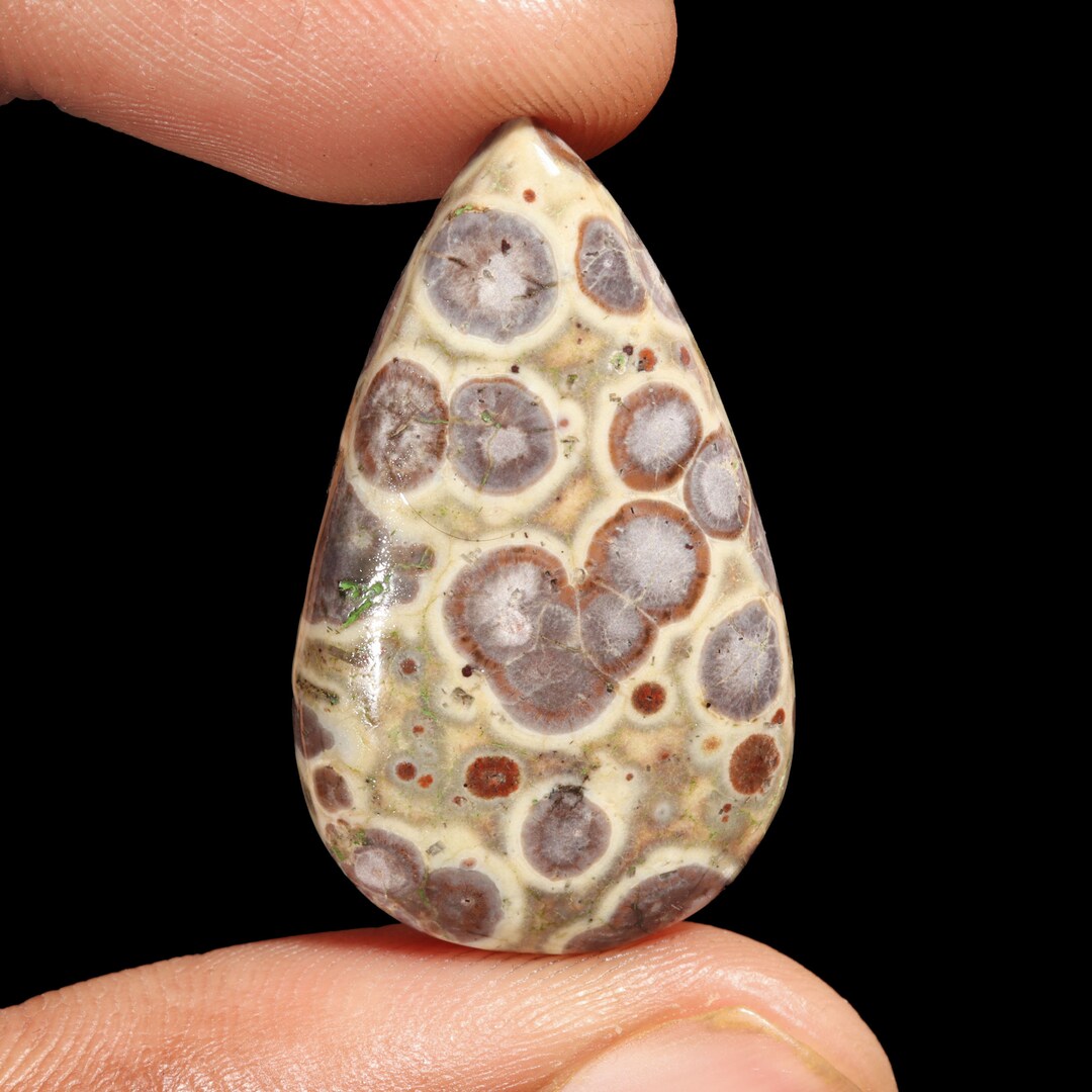 Loose Natural Asteroid Jasper Pear Shape Cabochon Loose - Etsy