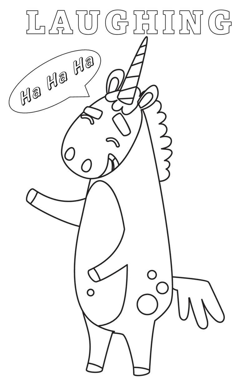 45 Page Unicorn Coloring Pages Download in PDF Format No - Etsy